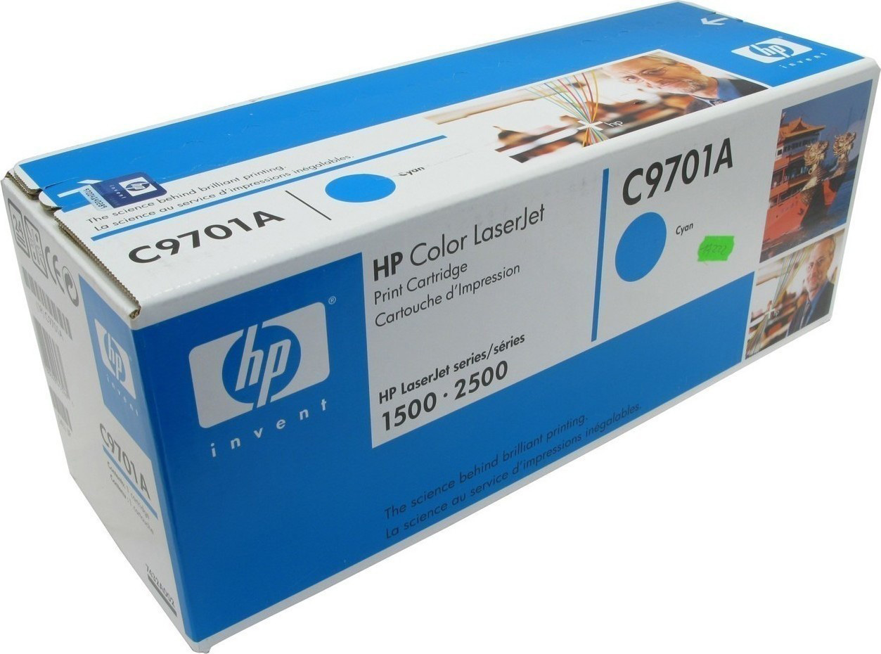 HP C9701A (121A) CYAN TONER for 1500, 2500 ORIGINAL